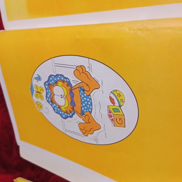 Garfield | Other | Vintage Giant Sticker Fun Coloring Book Garfield 99s ...